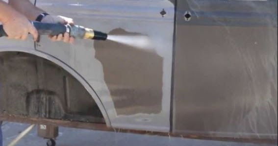 What is sandblasting