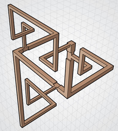 Optic Events: Impossible objects illusion