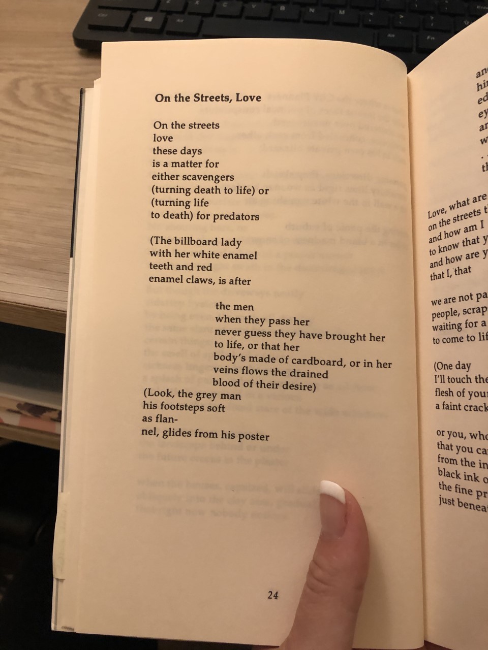 Read Good Poetry: 15 Jan 2021: "On the Streets, Love" by Margaret Atwood