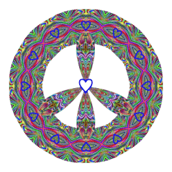 Símbolo - Paz e Amor - 2 - Cia dos Gifs