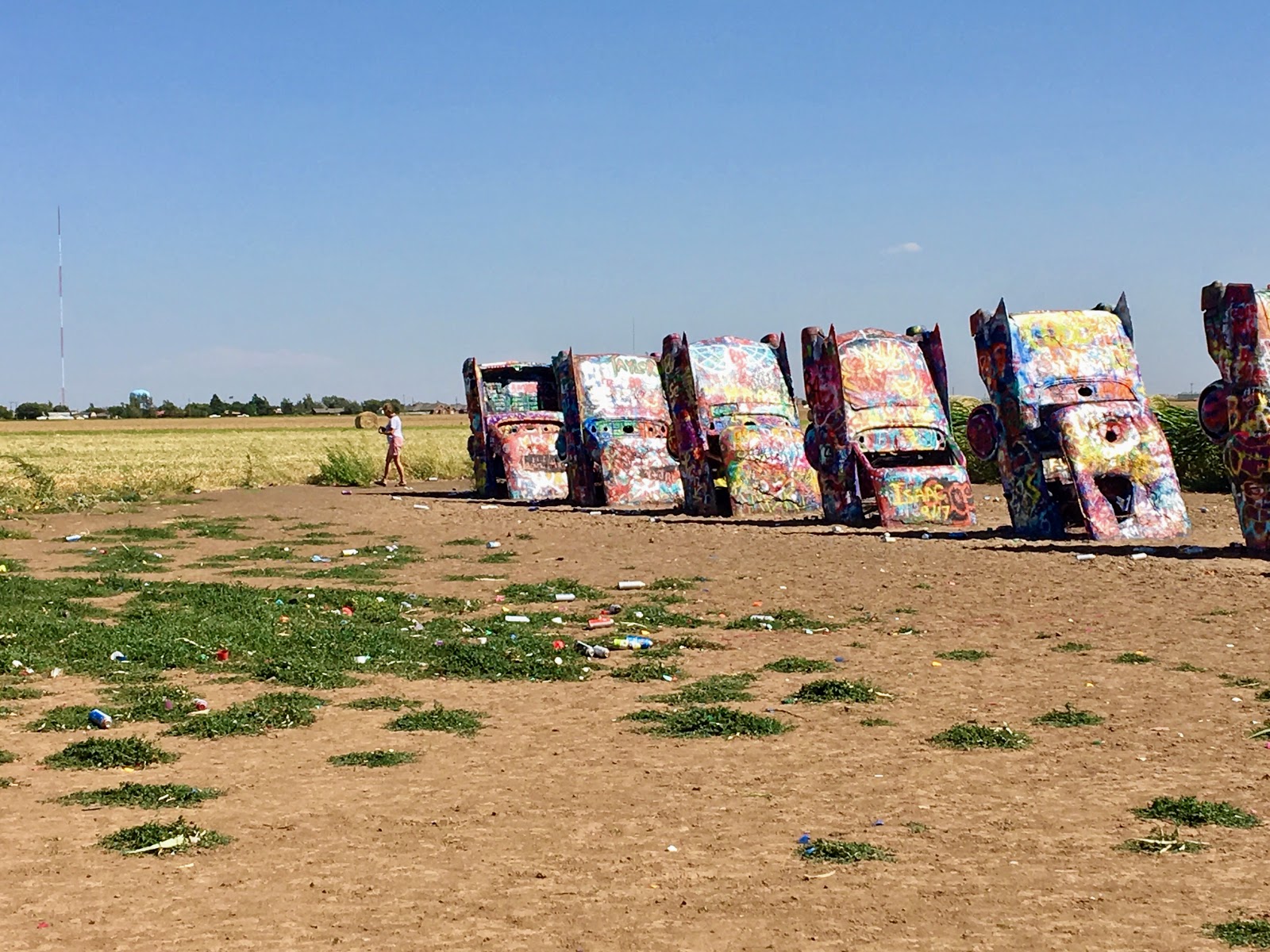 Cadillac Ranch, Texas. Where spray paint, graffiti, and size matter!