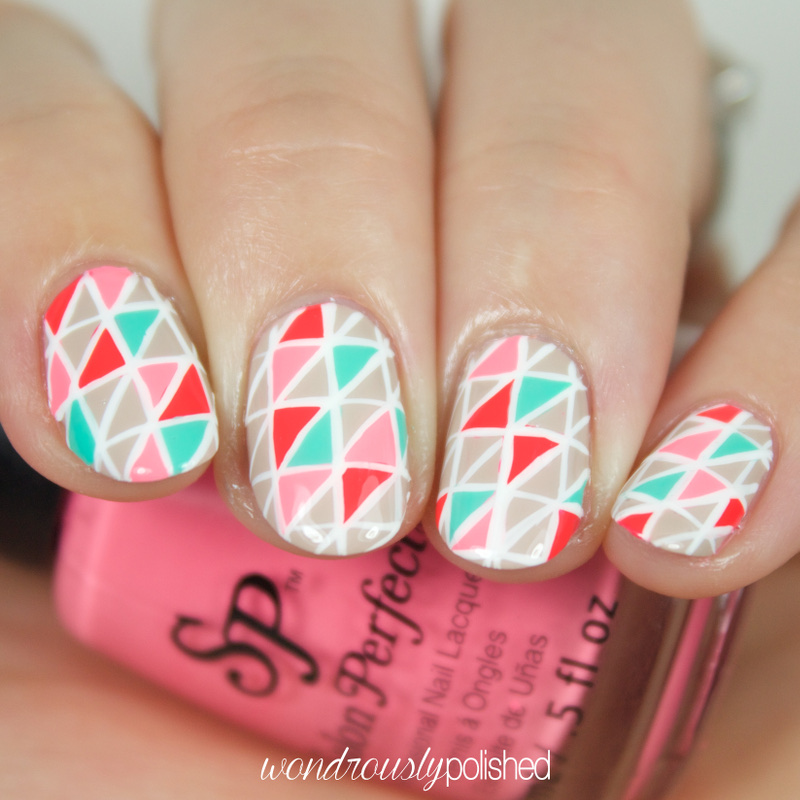 Wondrously Polished: The Digital Dozen does Neon - Day 5: Geometric