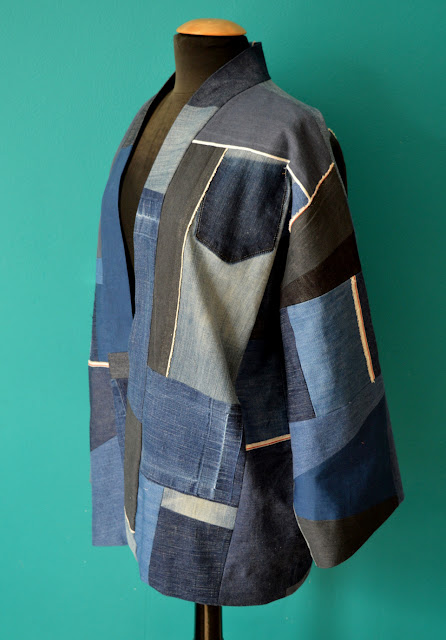 'So, Zo...': Patchwork Denim Coat