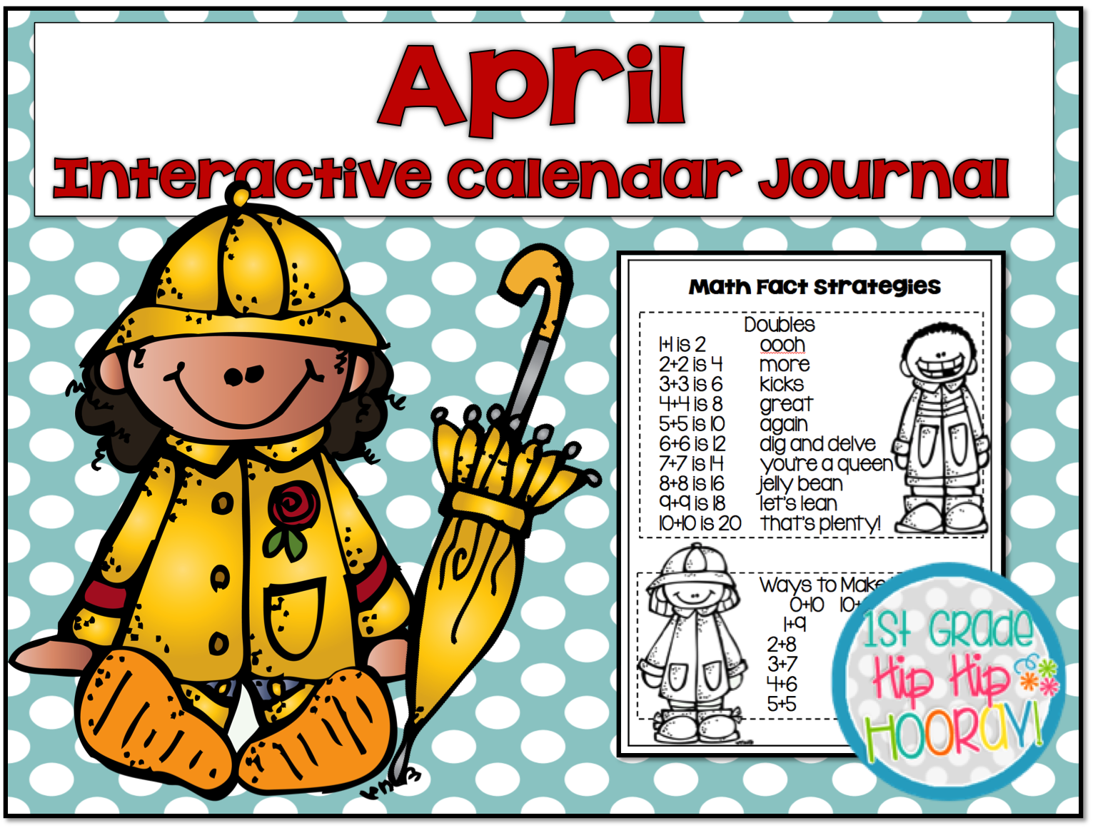 1st Grade Hip Hip Hooray!: April Calendar...Weather and daily math review.