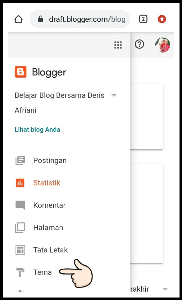 Belajar Blog Pemula: Cara Merubah Tema (Themes) dengan Menggunakan Tema ...