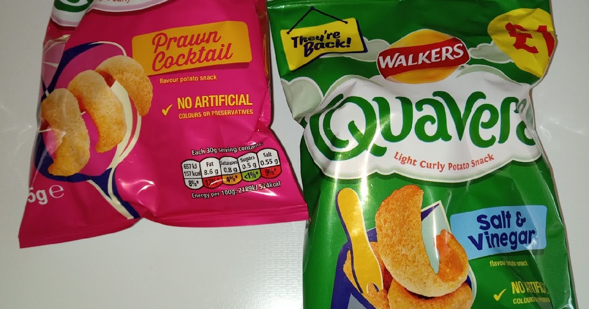 Supersupergirl's Food Reviews: Walkers Quavers prawn cocktail & Salt ...