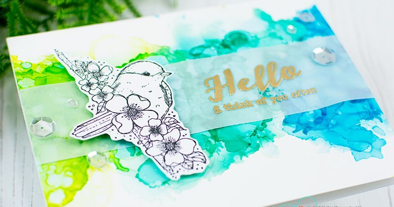 Houses Built of Cards: Textured Alcohol Ink Background - on the Unity Blog