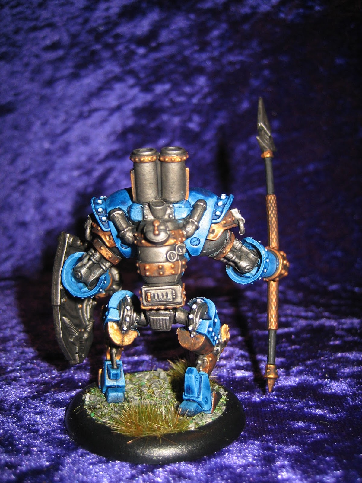 Making miniatures with Mario: Warmachine Cygnar Lancer