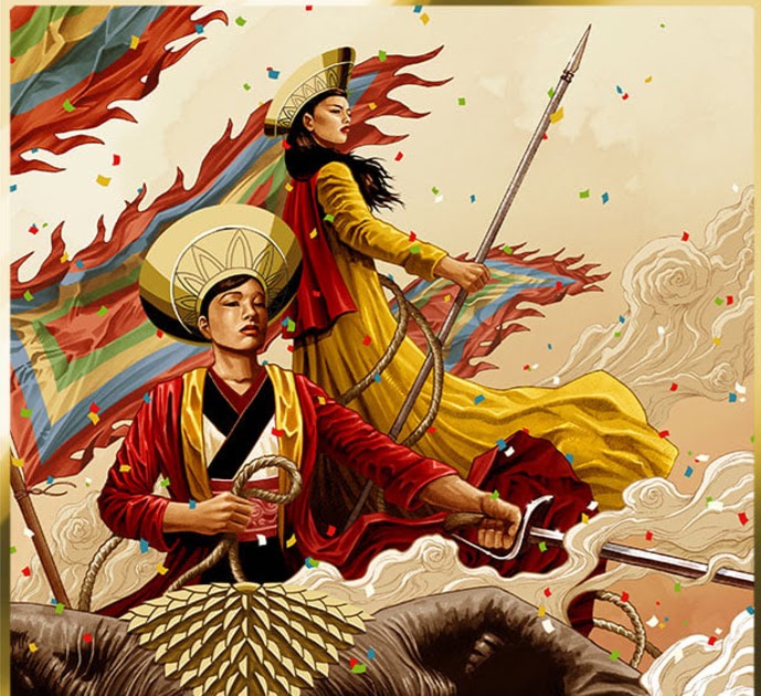 The Geeky Nerfherder: #CoolArt: 'The Trung Sisters' print by Brian Hoang