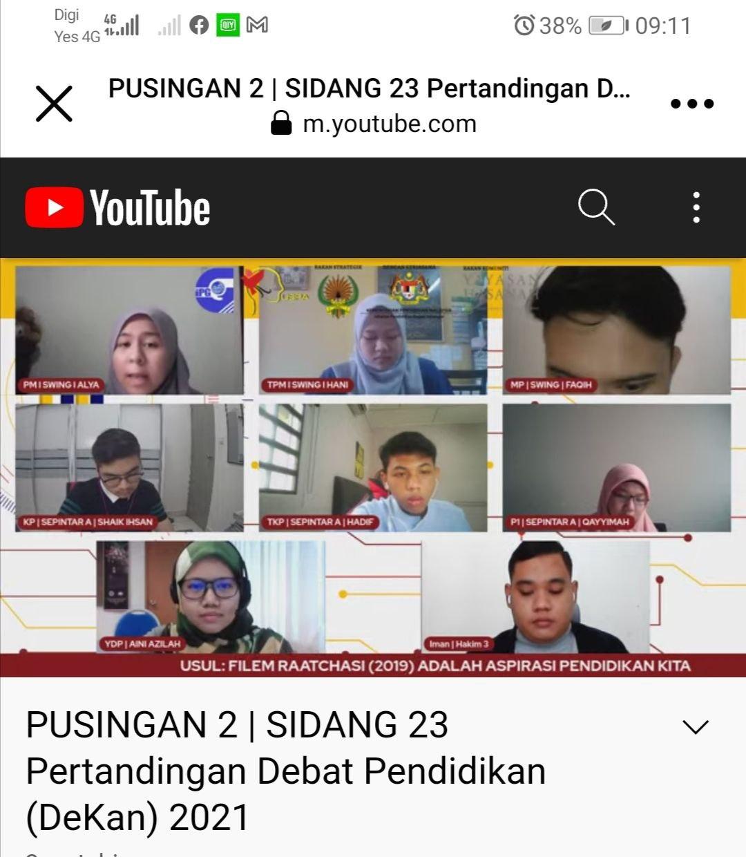 10 Oktober 2021, SBPI Rawang telah menghantar Kontigen Debat bagi ...