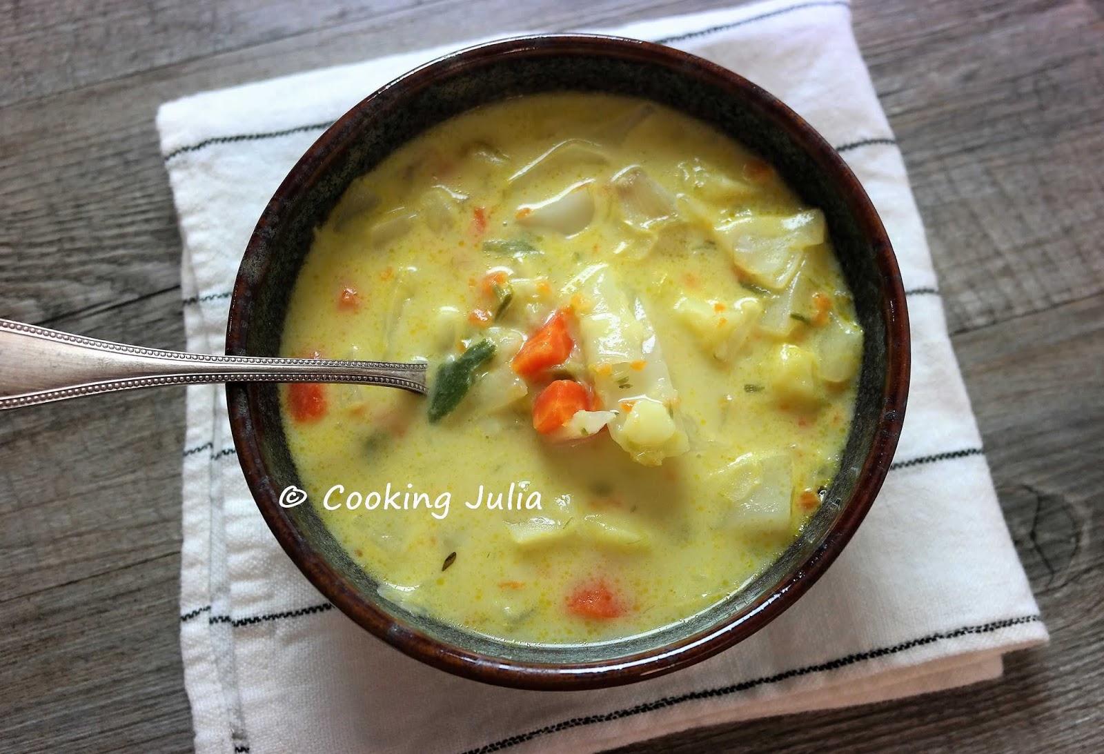 COOKING JULIA : SOUPE AU CHOU