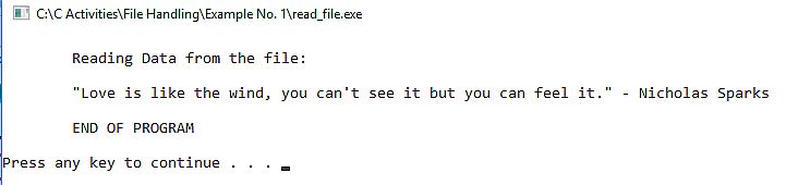 Free Programming Source Codes And Computer Programming Tutorials Reading A Text File In C Language