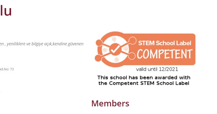 STEM KULÜBÜNDEN STEM OKULUNA: Stem School Label