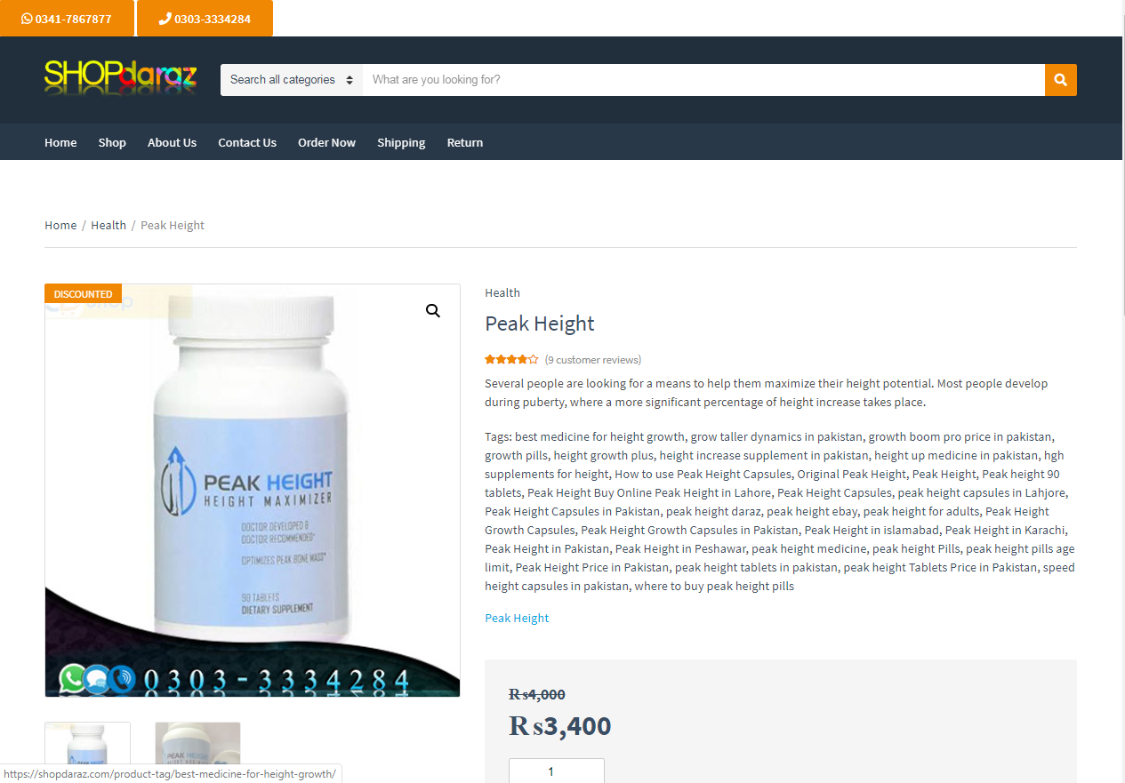 Peak Height Pills Review (Truth Revealed) - Height Maximizer in pakistan