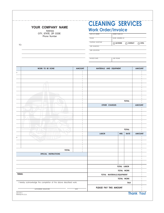 Sample Invoice For House Cleaning Services - Invoice Template