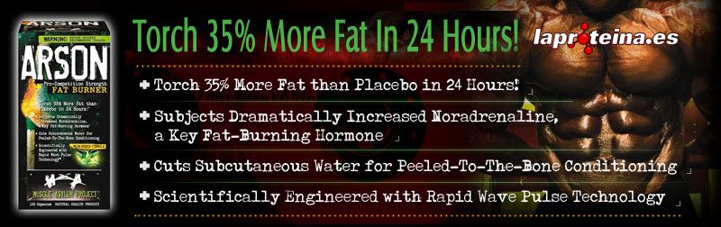 SUPLEMENTOS DEPORTIVOS: ARSON 120 CÁPSULAS