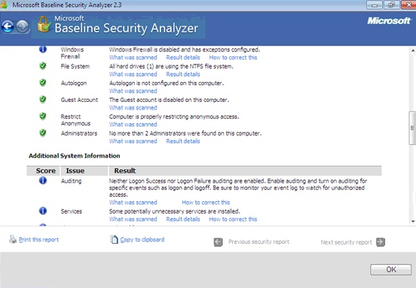 My Cybersecurity Journal: Microsoft Baseline Security Analyzer (MBSA)