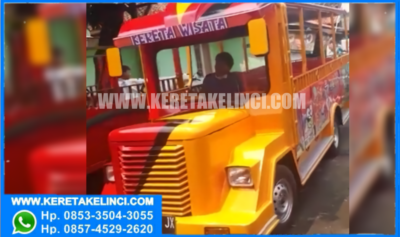 Kereta Wisata Warna Cerah Menarik | KeretaKelinci.com Bengkel Dan ...