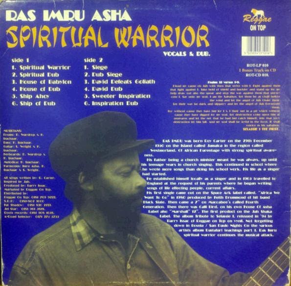 Compartilhando Reggae: Ras Imru Asha - Spiritual Warrior (CD 2001)