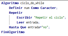 Ciclo Do-While en PSeInt