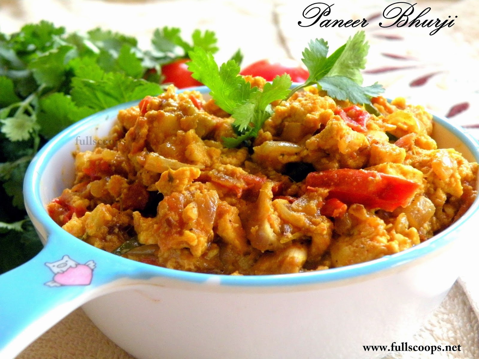 Paneer Bhurji Recipe ~ Full Scoops - A food blog with easy,simple ...