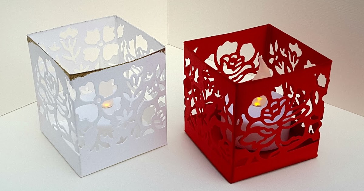 MyPaperCraft by Gosia MacKinnon: TEA LIGHT HOLDER USING DETAILED FLORAL ...