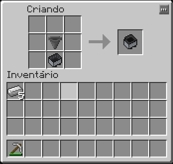 Como fazer um Carrinho com Funil ~ Jogo Minecraft