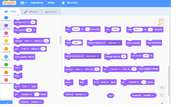 BLOQUE DE APARIENCIA EN SCRATCH