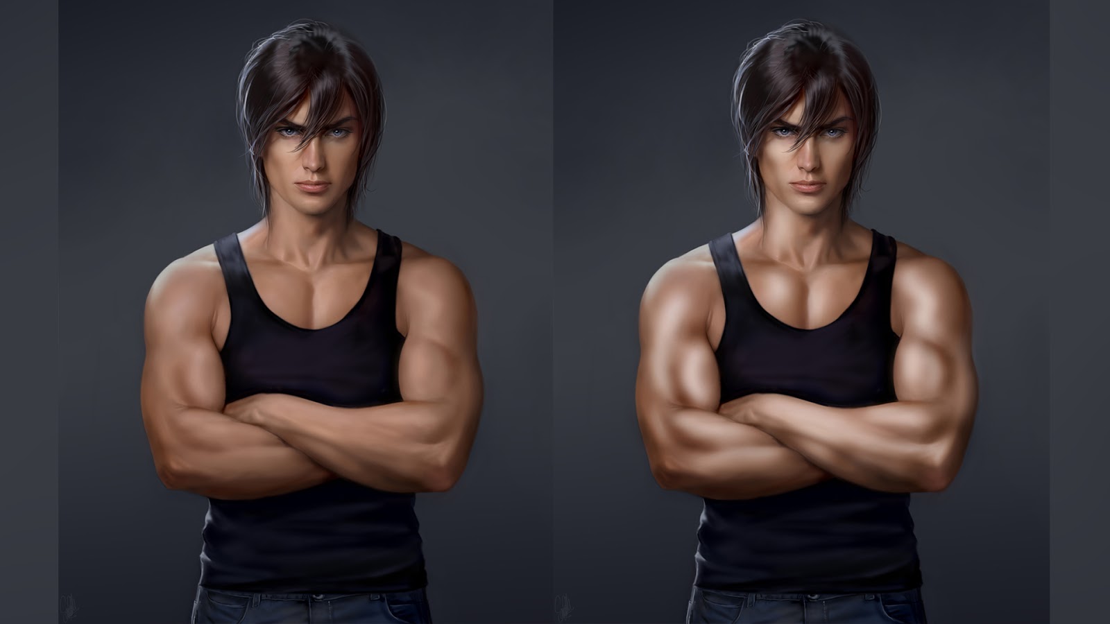 How To Dodge & Burn with Drawing Lines In Photoshop | Tasty Tutorials ...