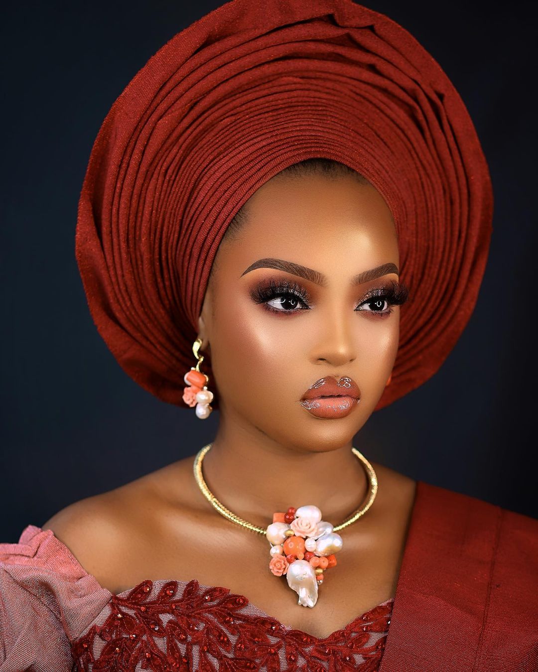 Beautiful Makeup and Gele Ideas for Nigerian bridal excellence ...