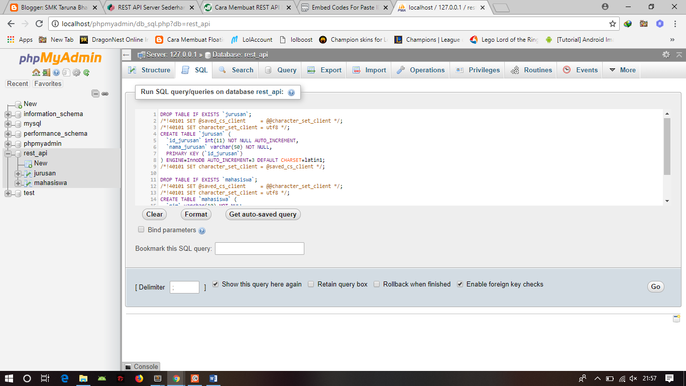 Cara Membuat REST API ( CODEIGNITER ) Cara Membuat REST API ( CODEIGNITER )