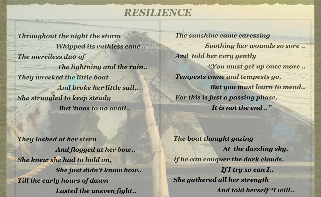 Resilience...