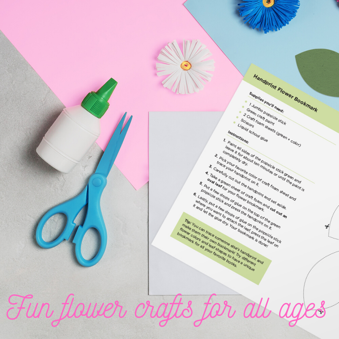 Fun flower crafts for all ages - with free printables |Keeping it Real