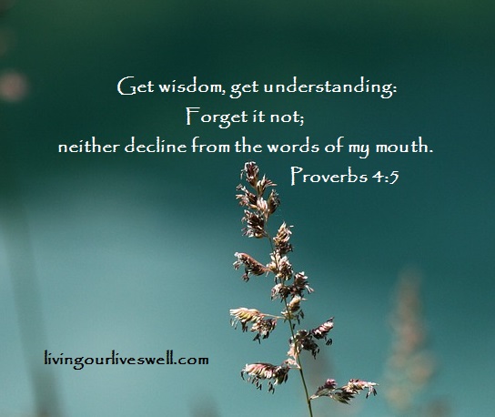 Living Our Lives Well: Proverbs 4 Scripture Pictures