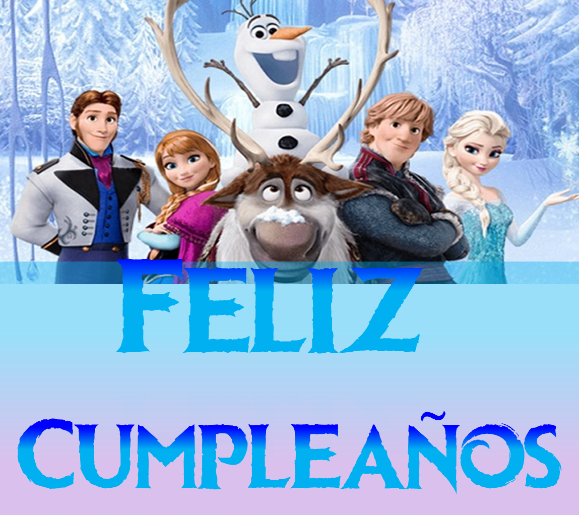 Kits imprimibles gratis : Imágenes de feliz cumpleaños Frozen