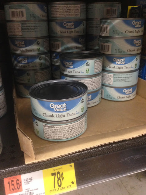 Healthy Grocery: Chunk Light Tuna, Great Value, 5 oz - Walmart