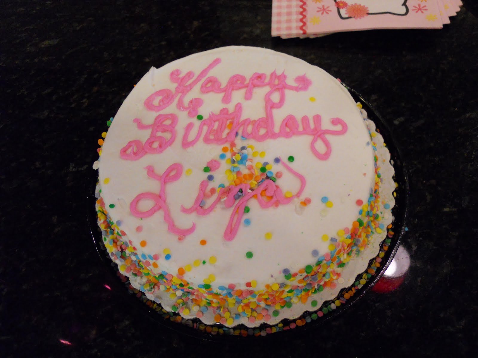 Happy Birthday Liza Cake