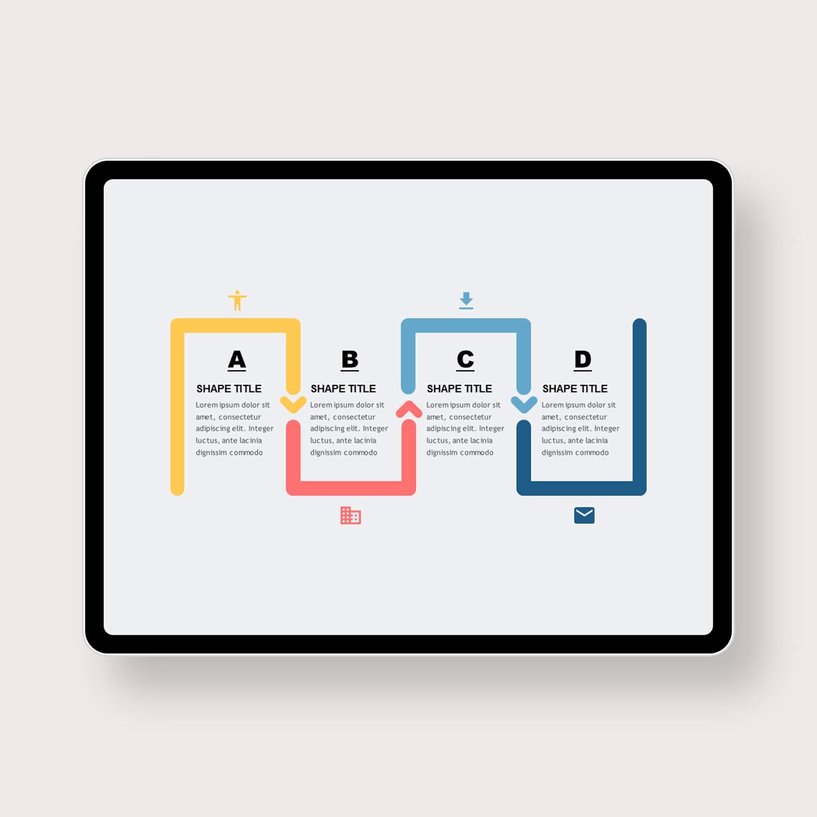 Connect Box Linear PowerPoint Templates - PowerPoint Free