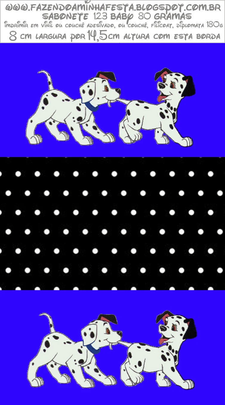 101 Dálmatas: Etiquetas para Candy Bar, para Imprimir Gratis. - Ideas y ...