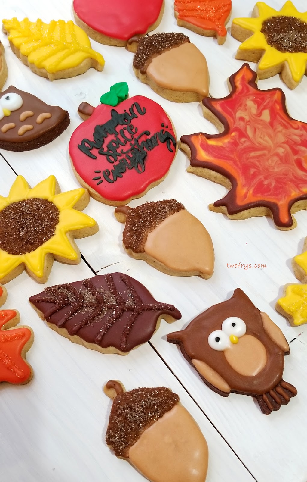 Two Frys: Pumpkin Maple Fall Theme Cookies