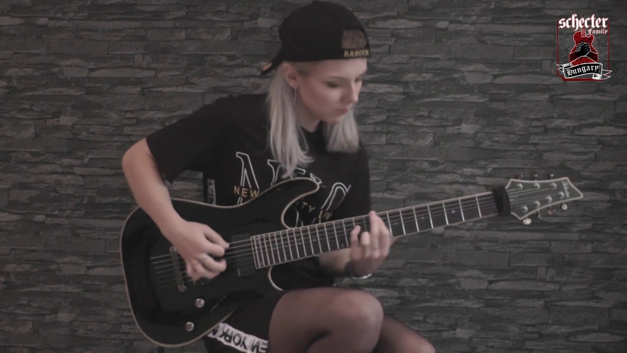 Mercédesz Tóth: Pantera - Slaughtered guitar cover by Merci