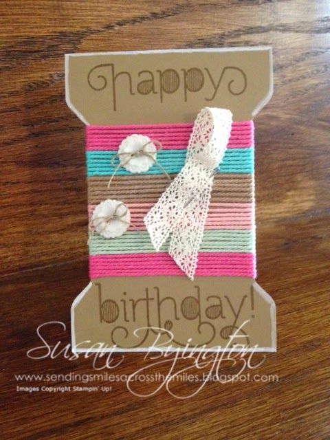 Sending Smiles Across The Miles: Spool Card