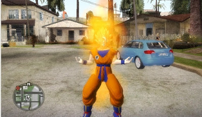 Mod Skin Goku (Dragonball) + Transform + Jutsu | GTAind - Mod GTA Indonesia