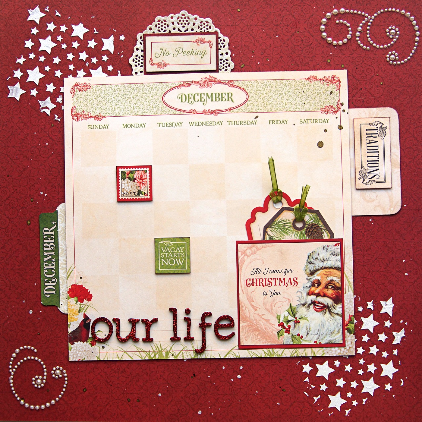 The BoBunny Blog: Scrapbook Family Planner with "Time and Place"