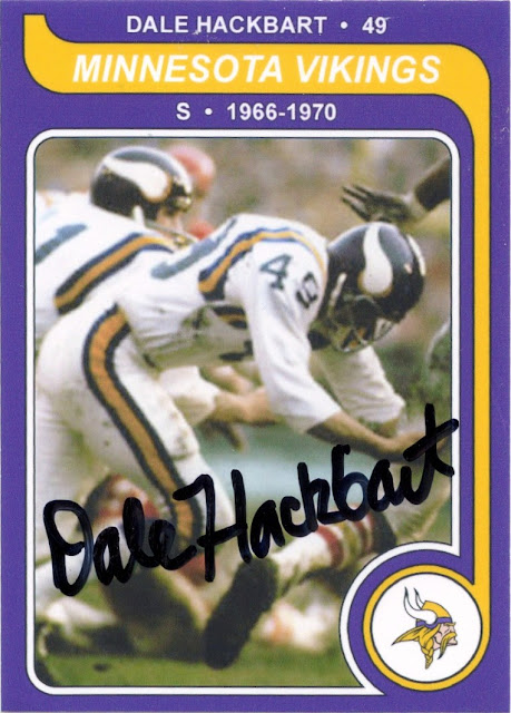 Minnesota Sports Autograph Project: DALE HACKBART