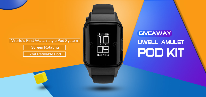 The world's first Watch—Style Pod System Kit | Uwell Amulet Pod Kit ...