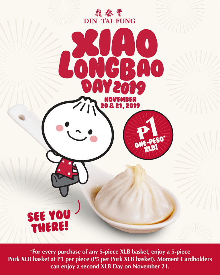 Manila Shopper: Din Tai Fung XLB Day Promo: Nov 2019