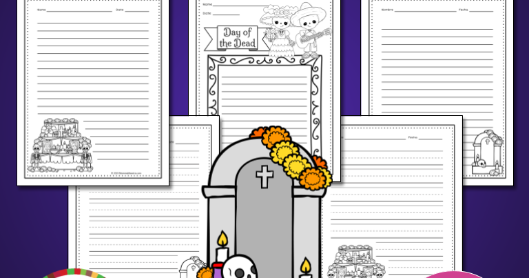 Mommy Maestra: Free Download: Day of the Dead Writing Pages