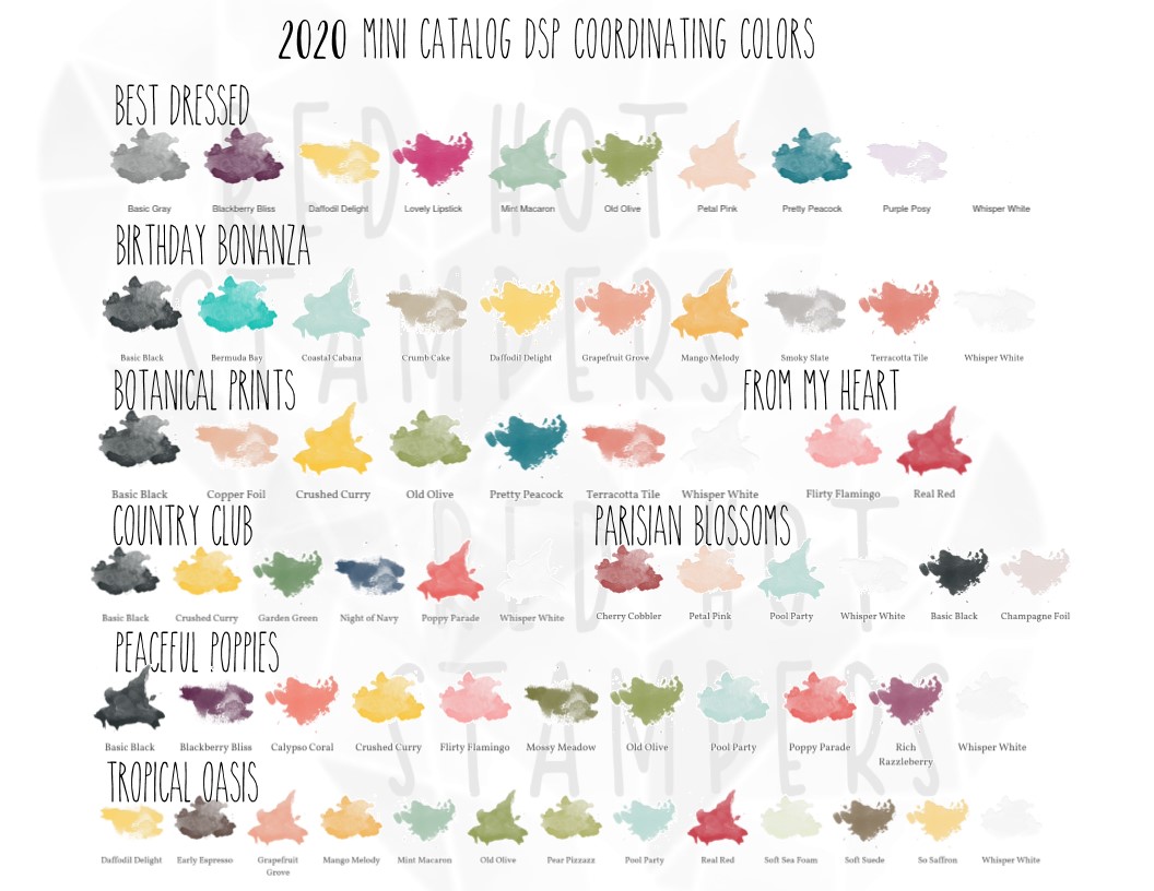 Red Hot Stampers: Stampin' Up! 2020 Mini Catalog & SAB DSP Color Chart