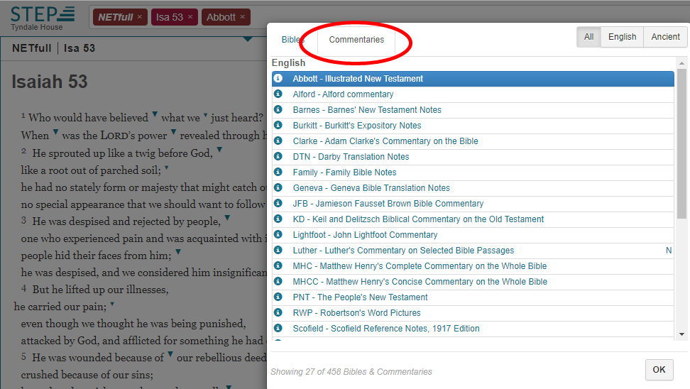 STEPBible User Guide: Study Resources
